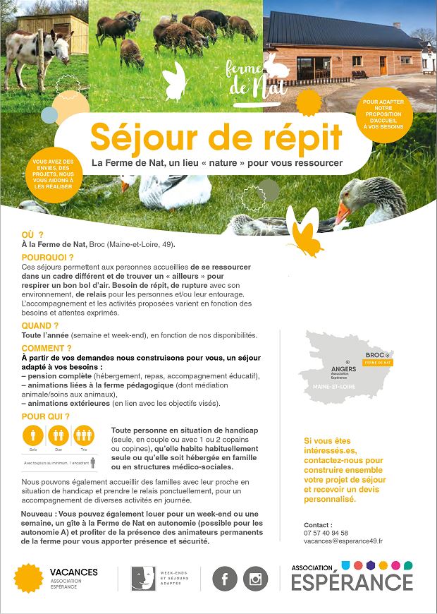 Répit et ressourcement - Espérance